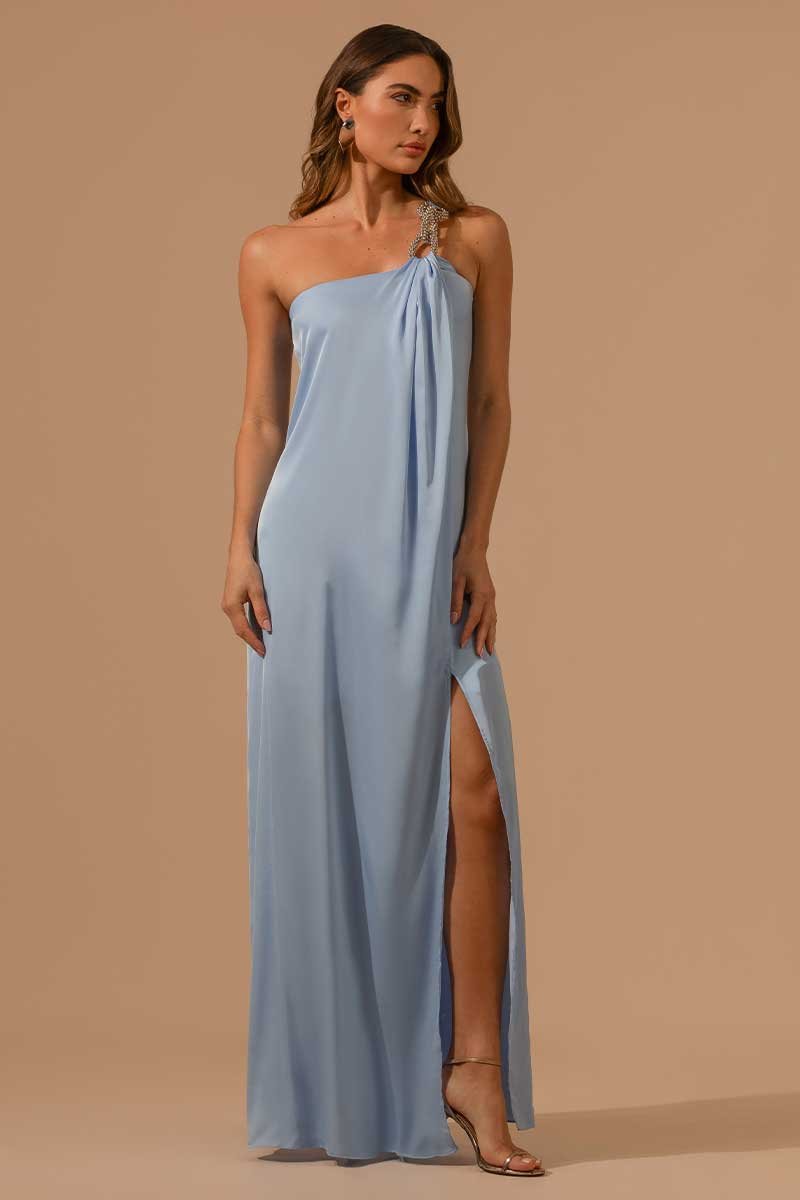 Vestido Longo Catherine Azul