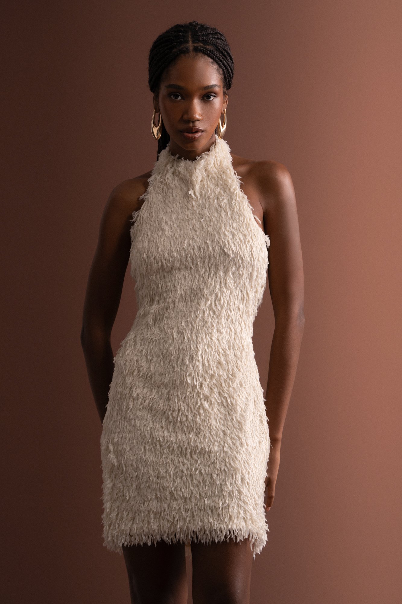 Vestido Curto Pluma Sharon