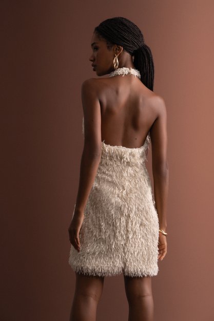 Vestido Curto Pluma Sharon